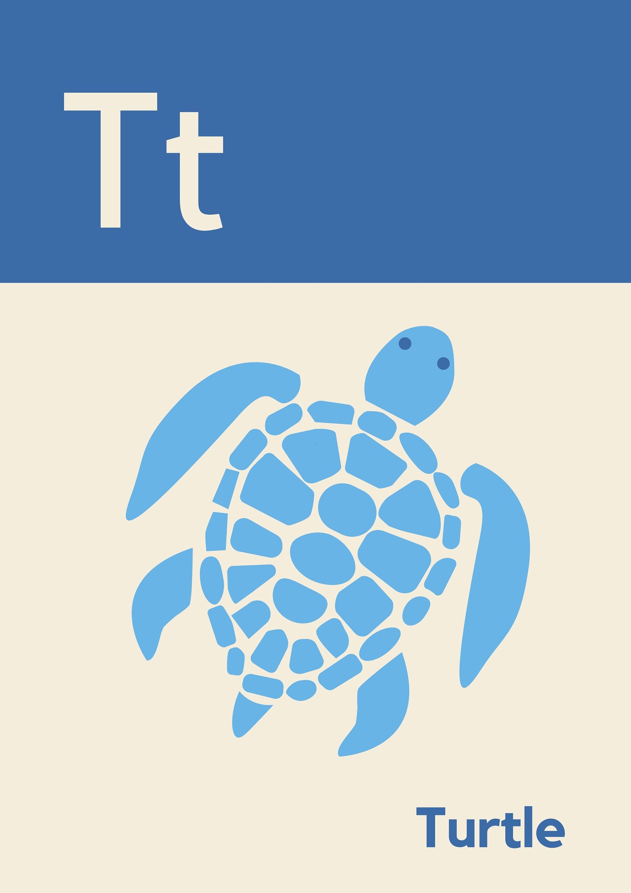 Letter T Poster Nursery Wall Art Educational Poster - Etsy Canada