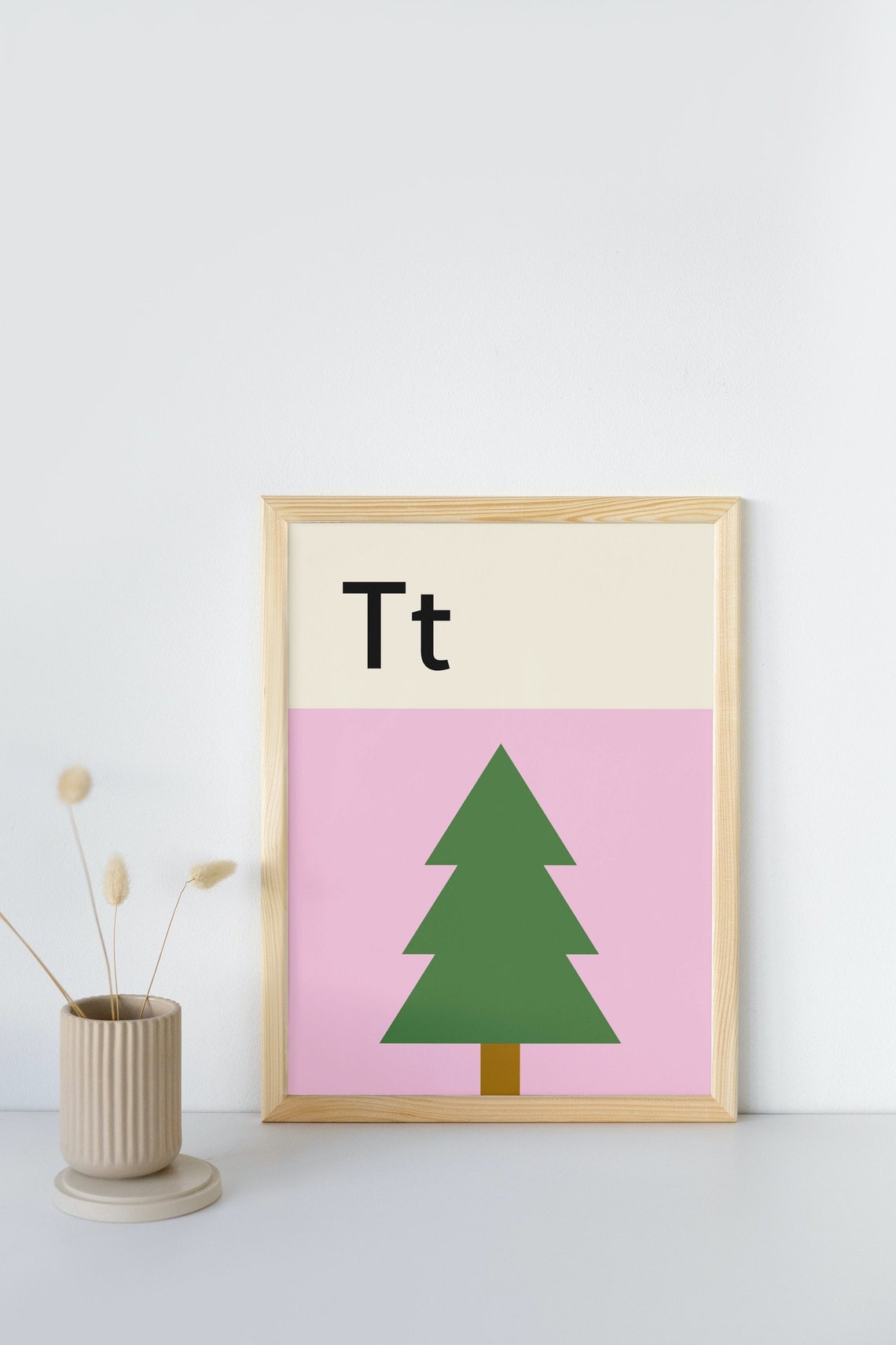 Letter T Poster Nursery Wall Art Educational Poster - Etsy