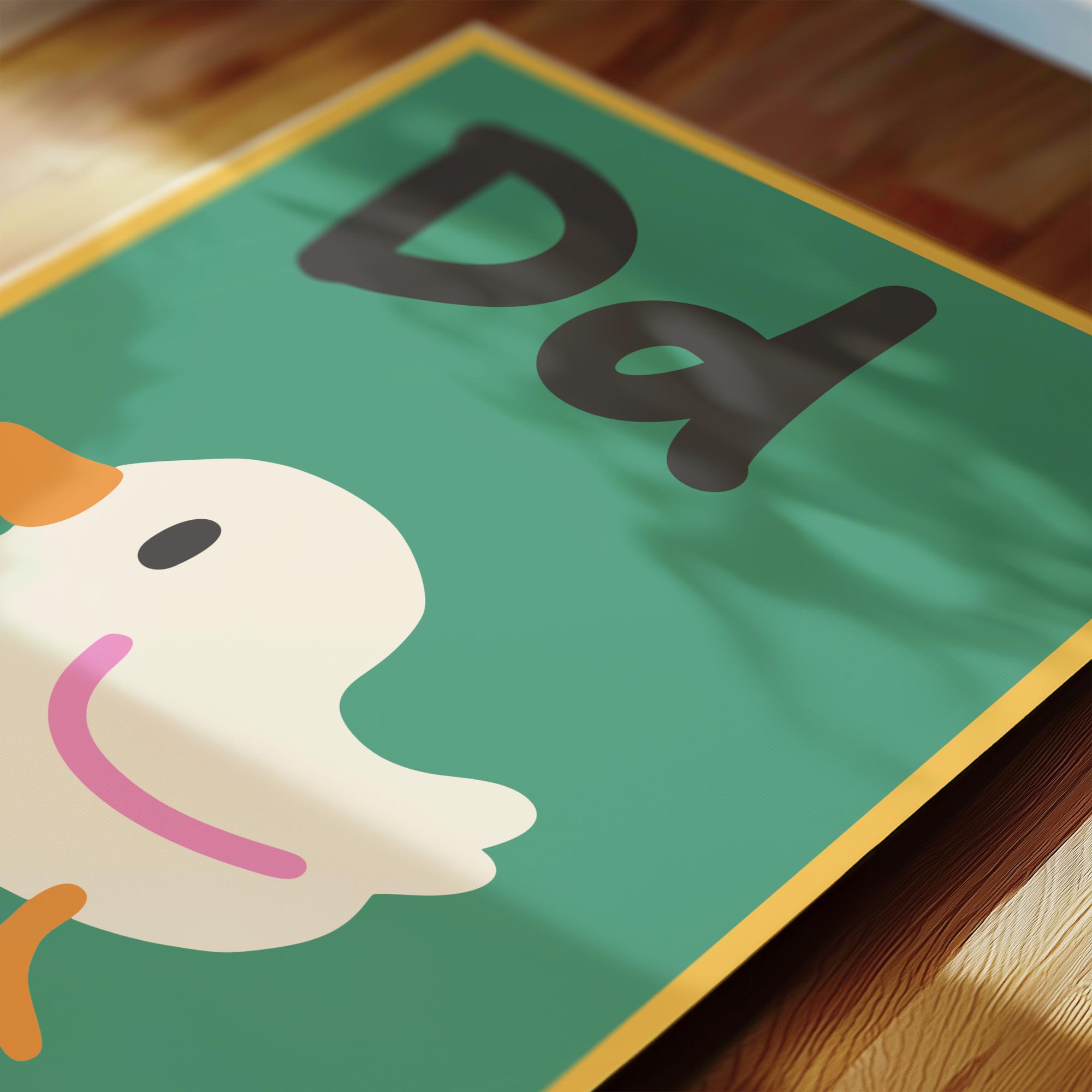 Letter D Alphabet Poster D for Duck Learn ABC Print Nursery Decor ...