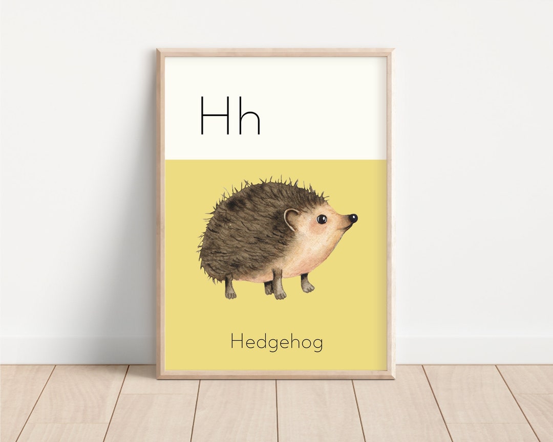 Nature Alphabet Poster • Letter H Poster • Nursery Wall Art ...
