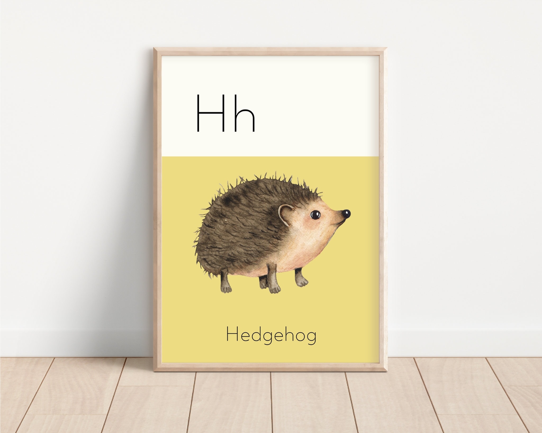 Nature Alphabet Poster Letter H Poster Nursery Wall Art Educational ...