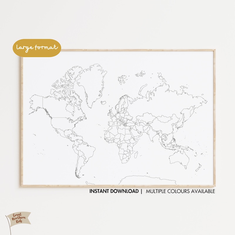 World Map Black Wallpaper - Etsy