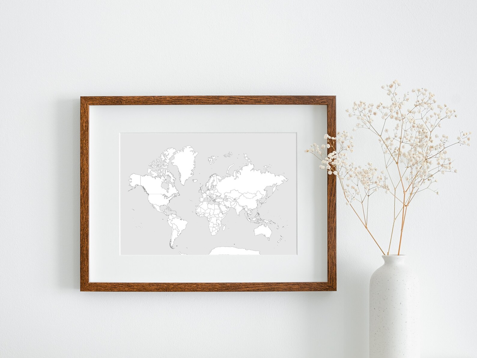 World Map Color in Travel Map • Bucket List Map • Print at Home World ...