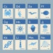 ABC Alphabet Cards Ocean Alphabet Cards Educational - Etsy