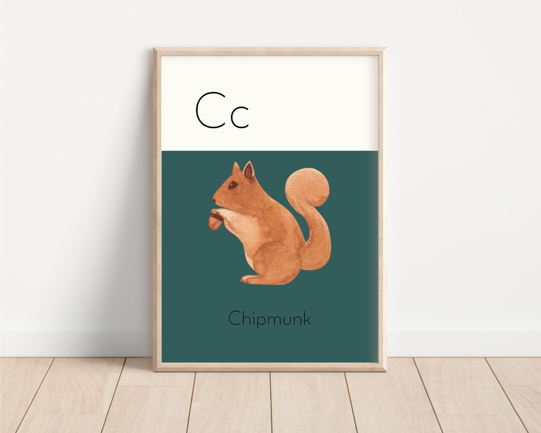 Nature Alphabet Poster • Letter C Poster • Nursery Wall Art ...
