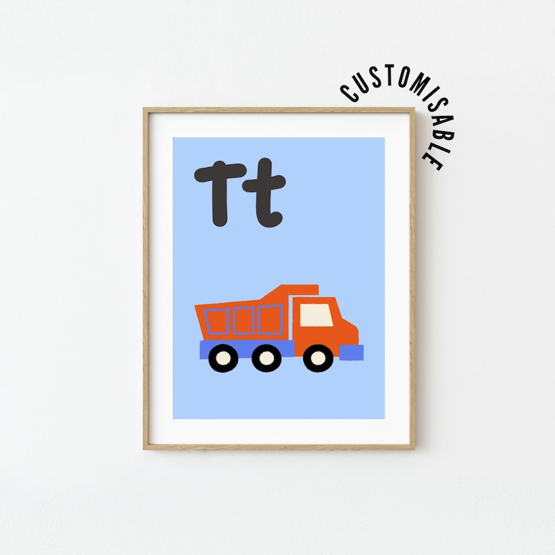 Letter Poster T - Etsy