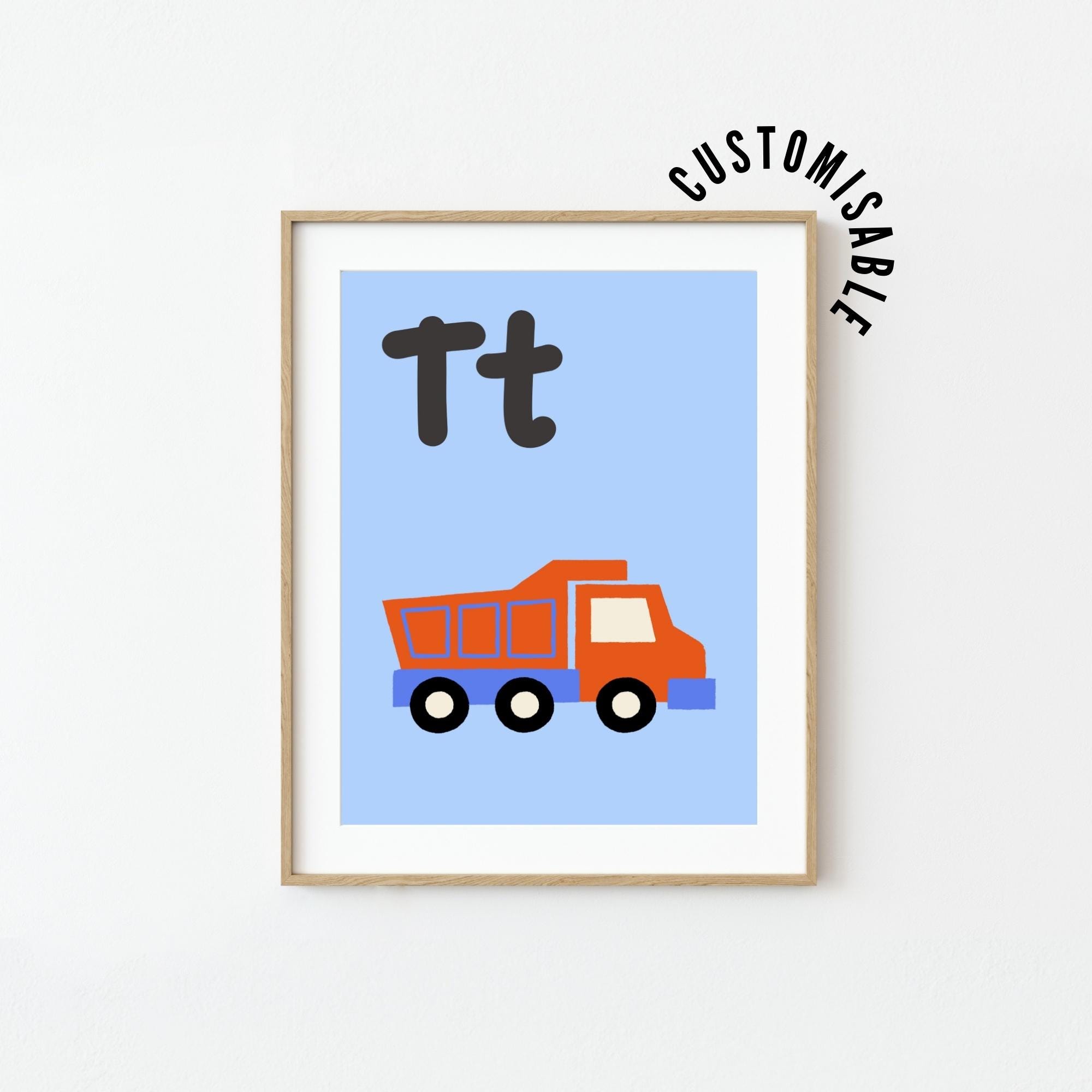 Letter T Poster • Nursery Wall Art • Educational Poster • Alphabet ...