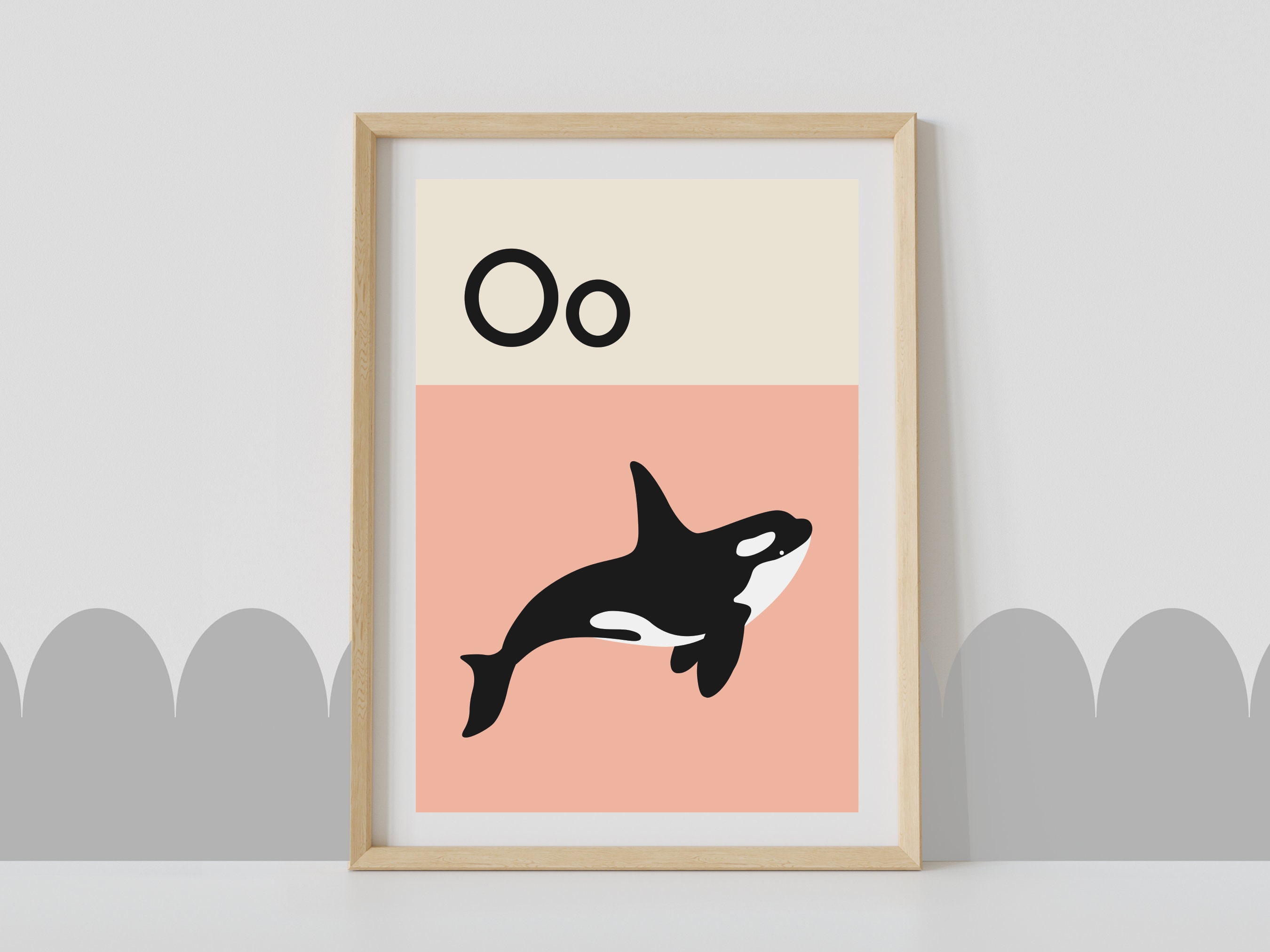 Letter O Alphabet Poster • O is for Orca • Learn ABC Print • Nursery ...
