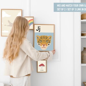 Letter J Alphabet Poster • J is for Jaguar • Learn ABC Print • Jungle ...