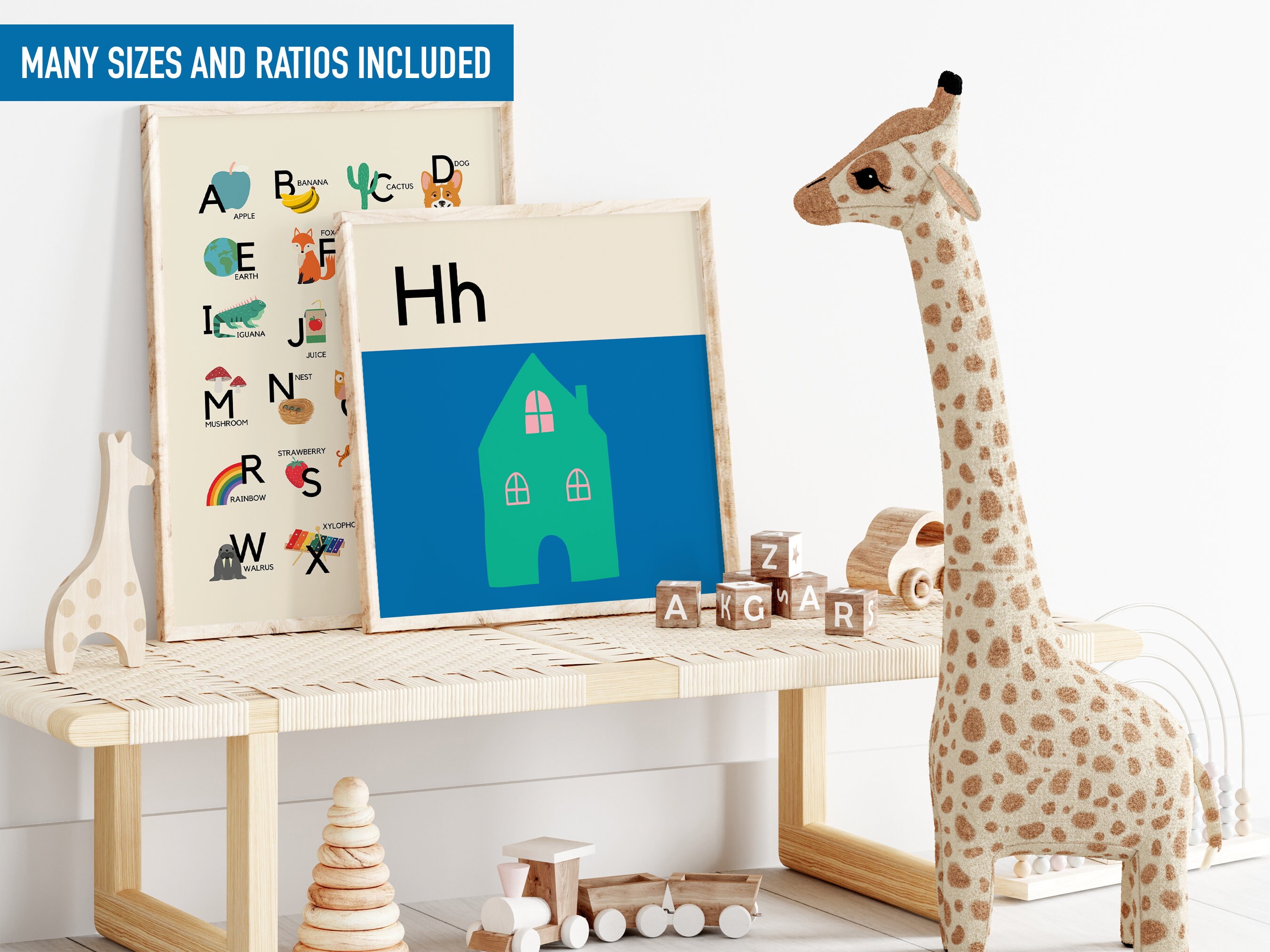 Letter H Alphabet Poster • H is for House • Learn ABC Print • Nursery ...