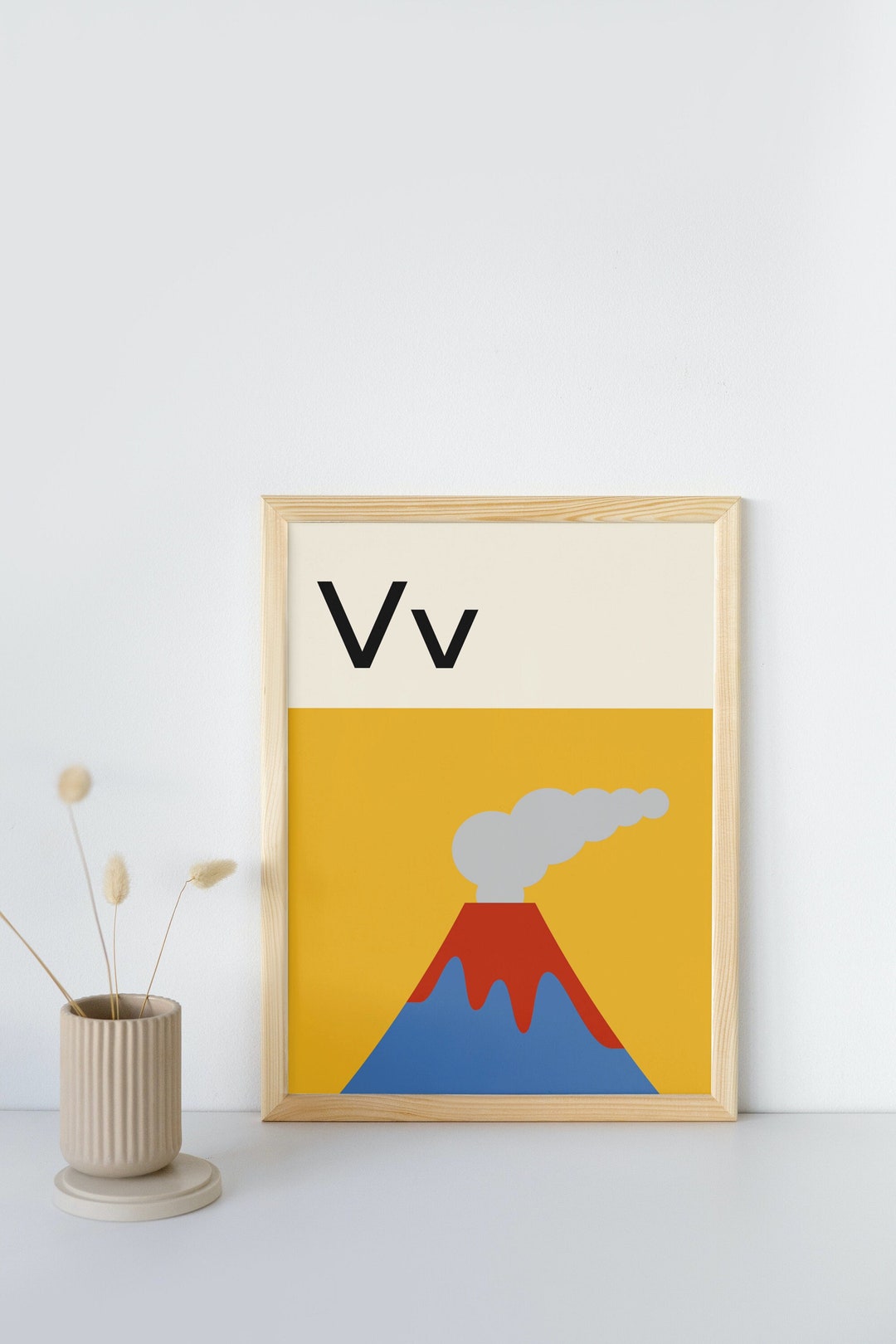 Letter V Poster • Nursery Wall Art • Educational Poster • Alphabet ...
