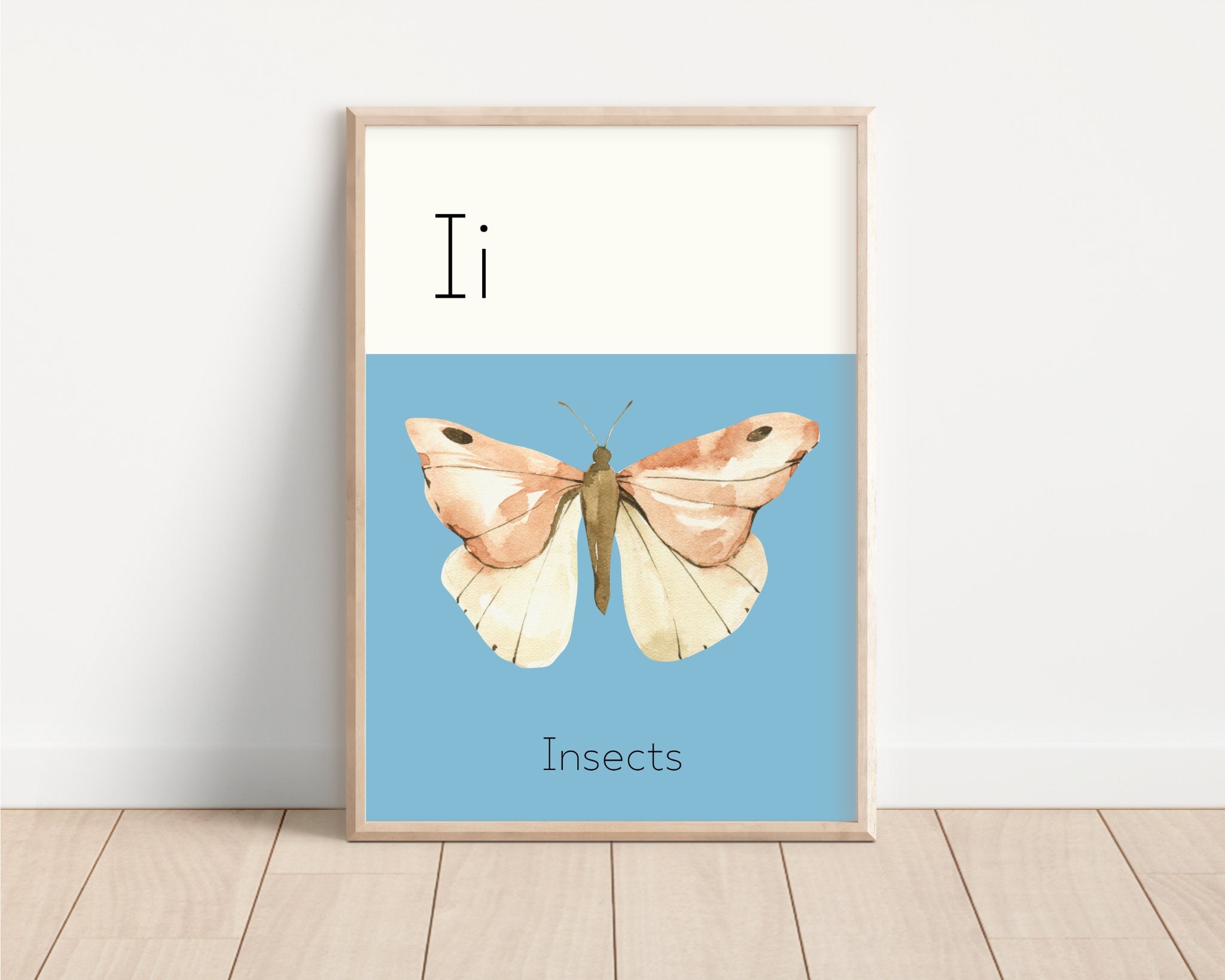 Nature Alphabet Poster • Letter I Poster • Nursery Wall Art ...