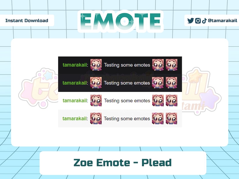 Zoe Emote Plead League of Legends Twitch Discord Cute Emote - Etsy
