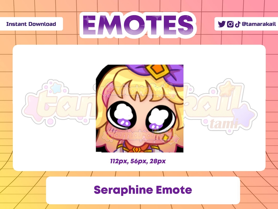 Seraphine Emote Plead League of Legends Twitch Discord Cute Emote - Etsy
