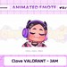 ANIMATED CLOVE EMOTE Valorant Jam Emote Twitch Discord Music Headphones ...