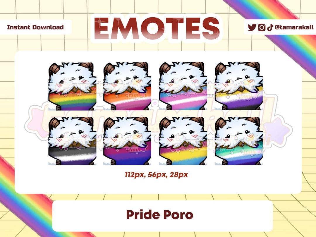 Pride Poro Pack League of Legends Pride Emotes LGBTQ+ - Etsy