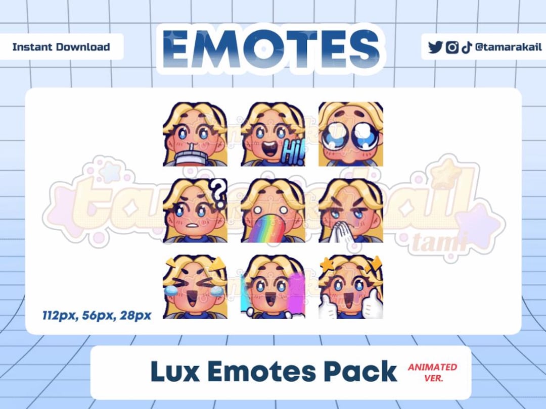 ANIMATED EMOTES Lux League of Legends Twitch Discord Emote Pack Gif - Etsy