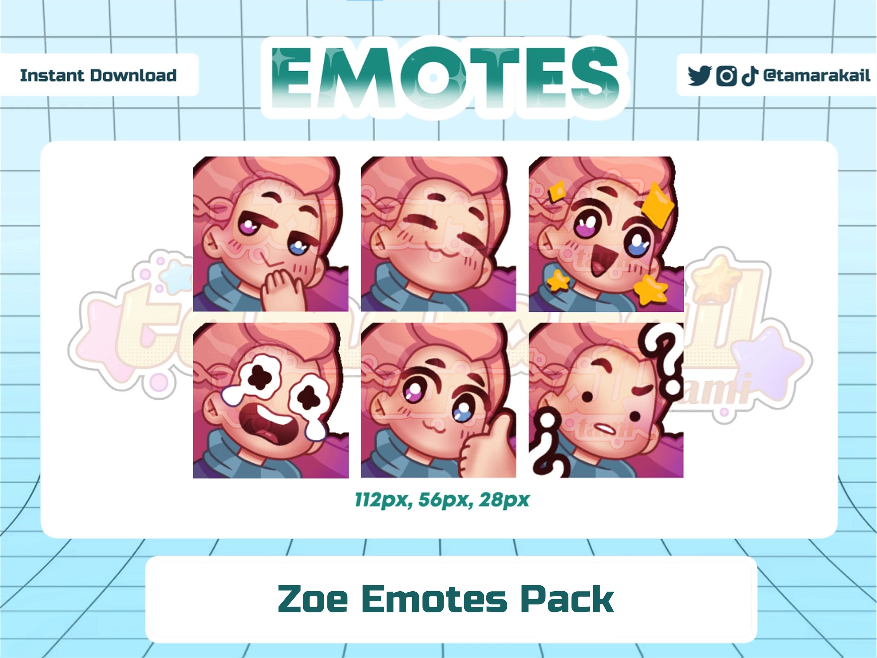Zoe Emotes Pack League of Legends Animated Emote Twitch Discord - Etsy