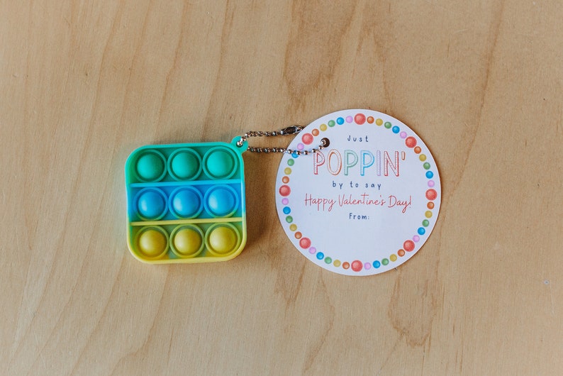 Valentine's Day Pop Its | Pop It Keychain | Classroom Valentines ...