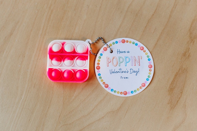 Valentine's Day Pop Its | Pop It Keychain | Classroom Valentines ...