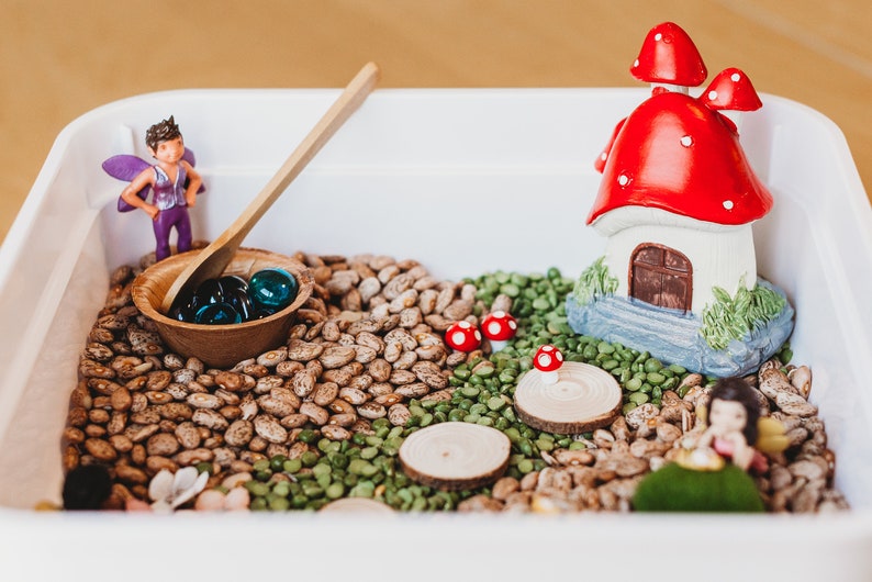 Fairy Garden Sensory Bin | Play Kit | Montessori Play Kit | Sensory Bin ...
