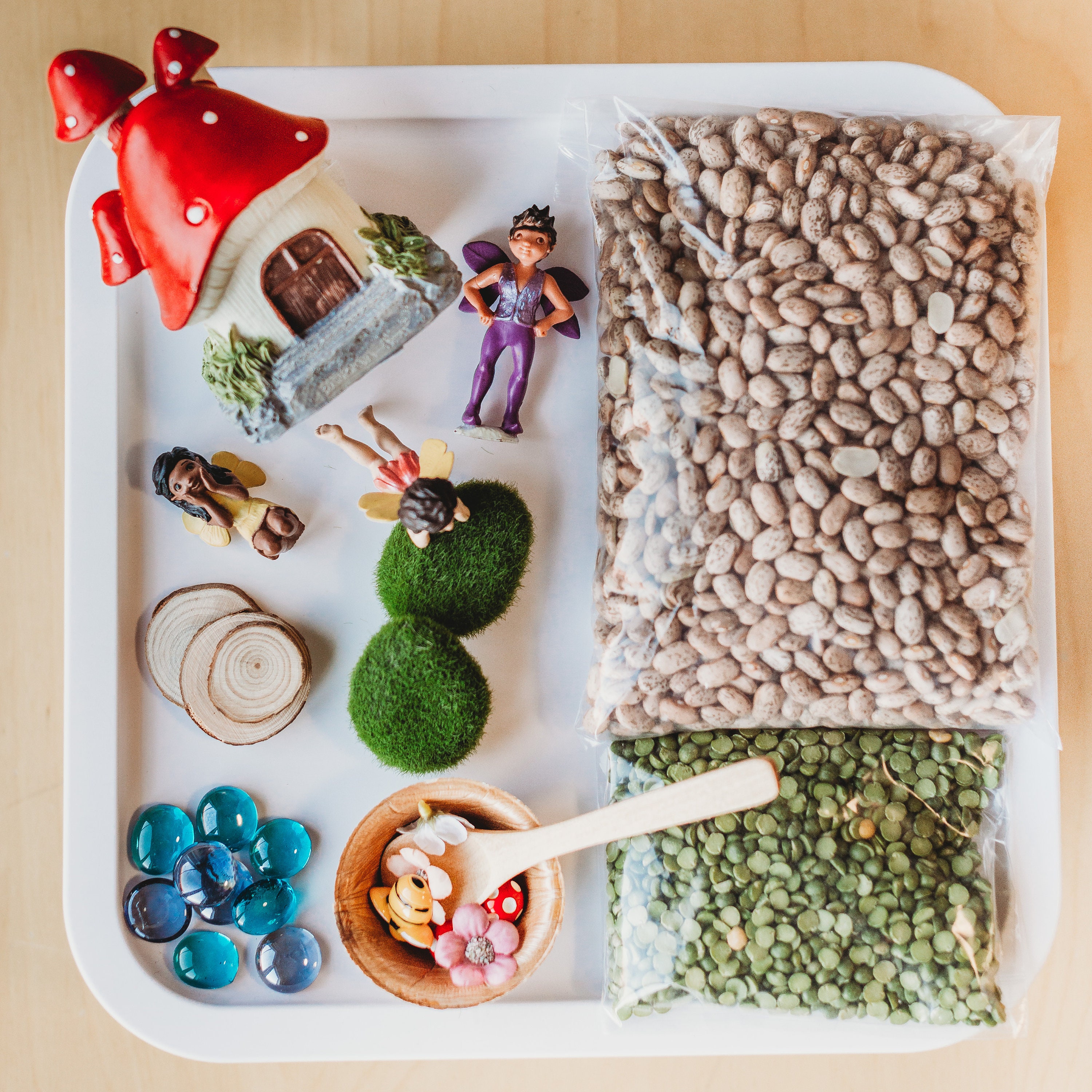 Fairy Garden Sensory Bin | Play Kit | Montessori Play Kit | Sensory Bin ...