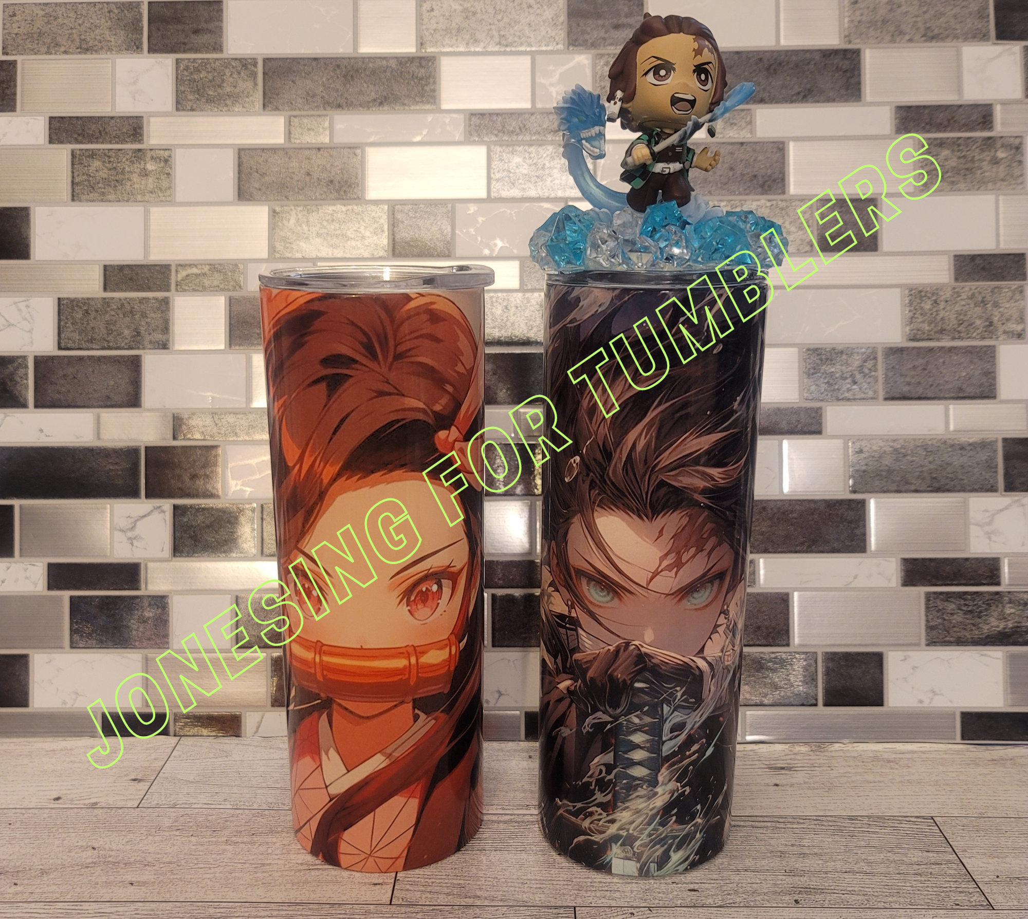 Multiple Anime Character Cups With Matching REMOVABLE Toppers. Please ...