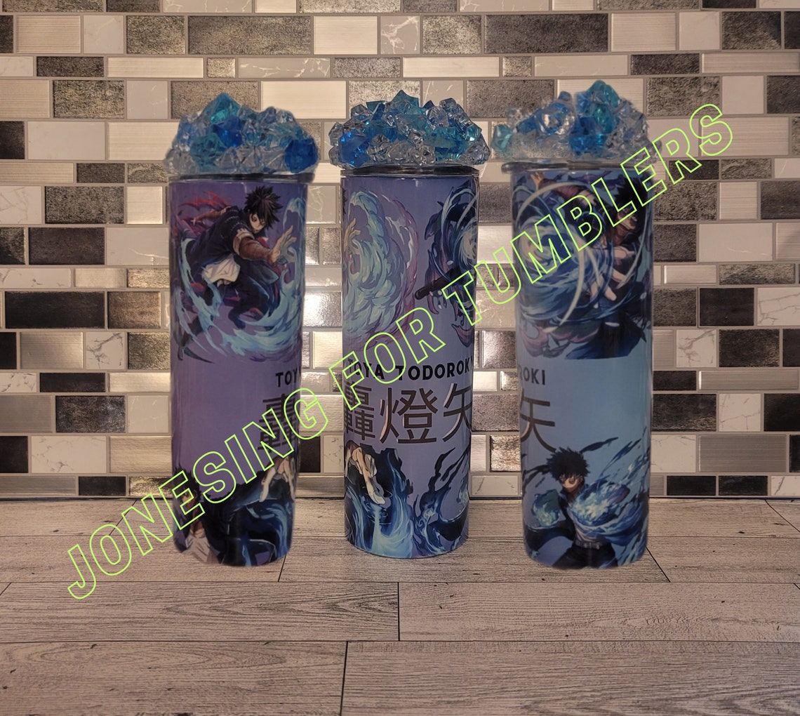 Multiple Anime Character Cups With Matching REMOVABLE Toppers. Please ...