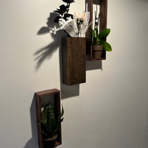 SET OF 2 Long Wood Box Wall Décor Wood Shelving - Etsy