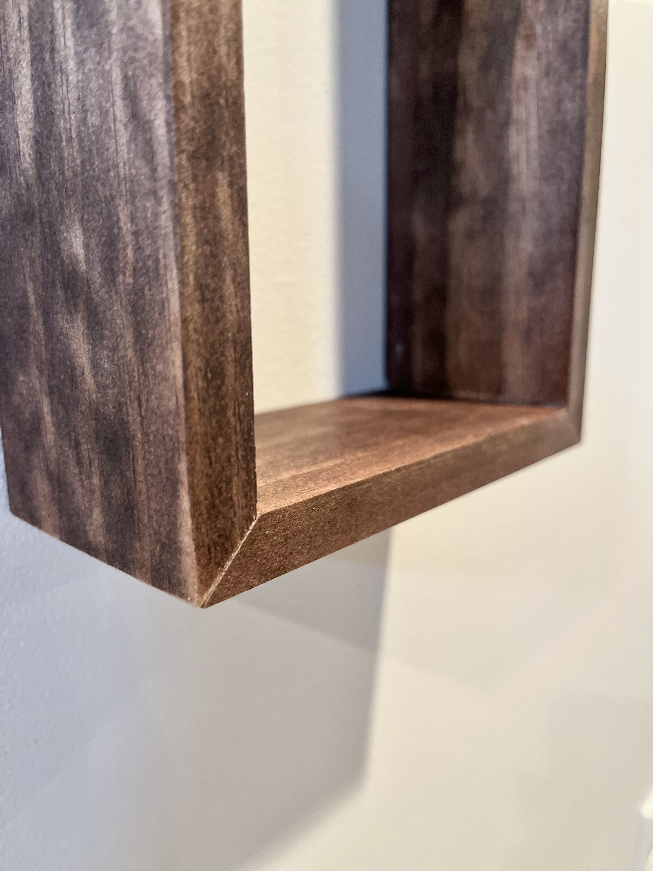 SET OF 2 Long Wood Box Wall Décor Wood Shelving Rustic Farmhouse Wall ...