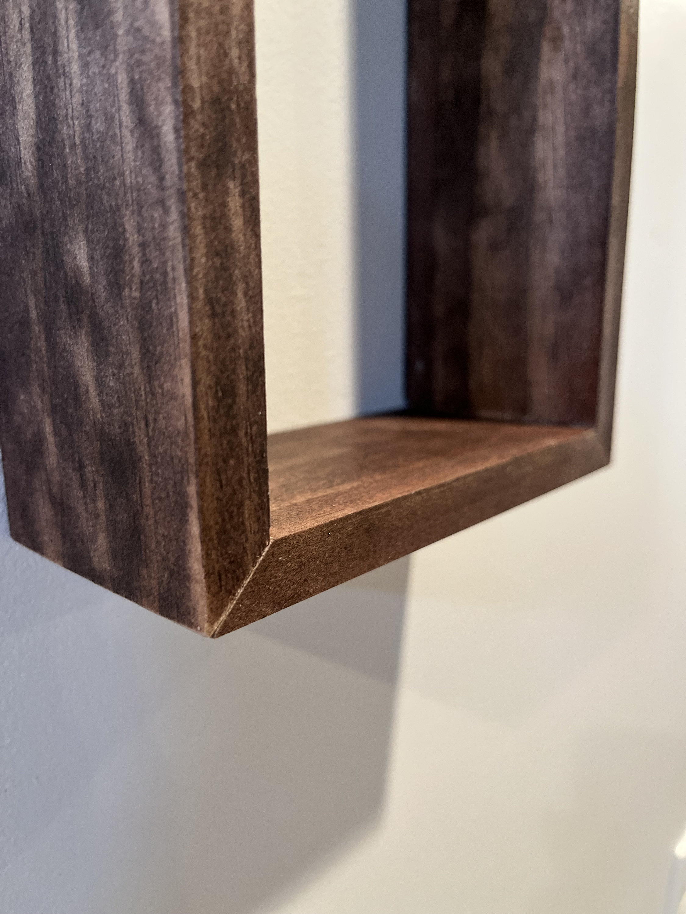 SET OF 2 Long Wood Box Wall Décor Wood Shelving - Etsy