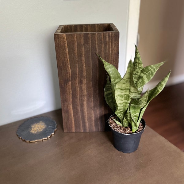 Rustic Wood Vase - Etsy