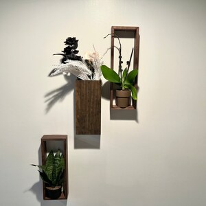 SET OF 2 Long Wood Box Wall Décor Wood Shelving Rustic Farmhouse Wall ...