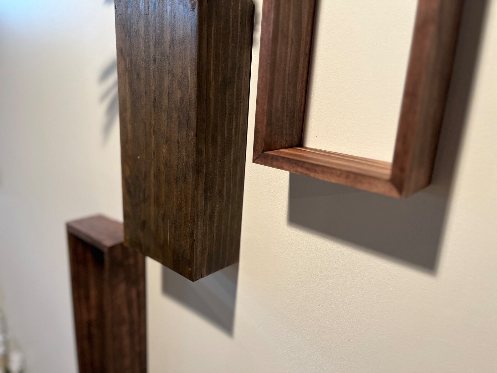 SET OF 2 Long Wood Box Wall Décor Wood Shelving - Etsy