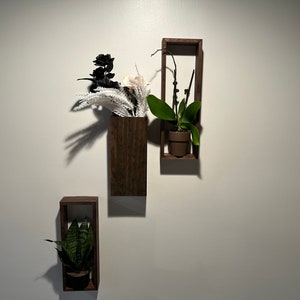 SET OF 2 Long Wood Box Wall Décor Wood Shelving - Etsy