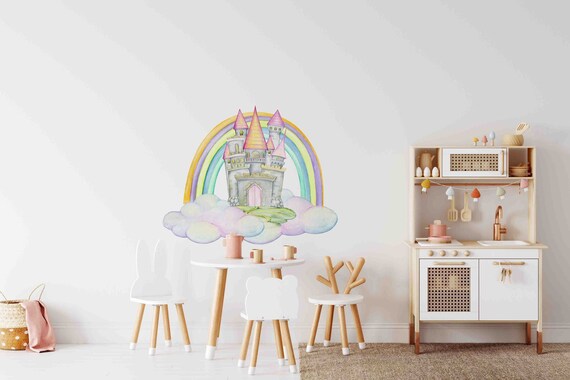 Princess Castle Decal Peel & Stick Decals for Nursery - Etsy