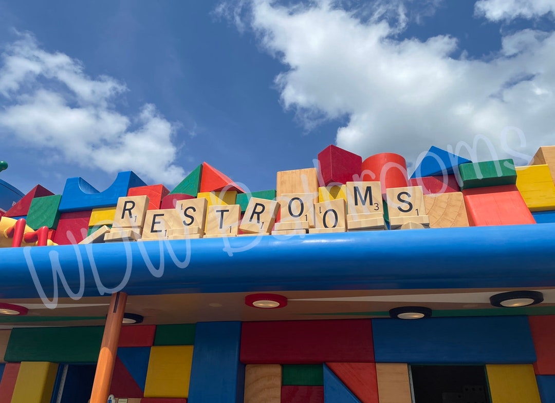 Toy Story Land Restroom Sign Print - Etsy