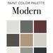 Modern Paint Color Palette - Sherwin Williams, Interior Design Color ...