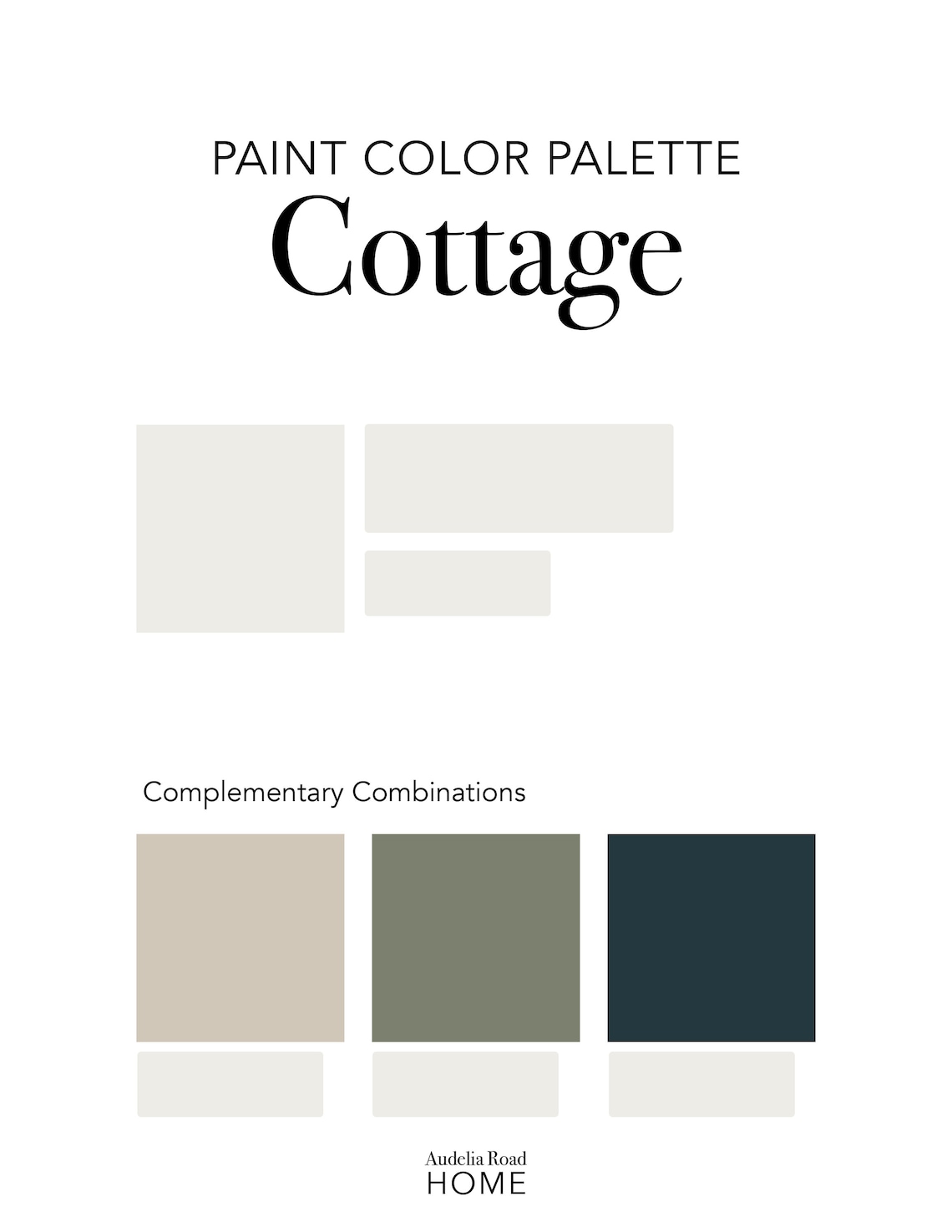 Cottage Paint Color Palette - Sherwin Williams, Interior Design Color ...