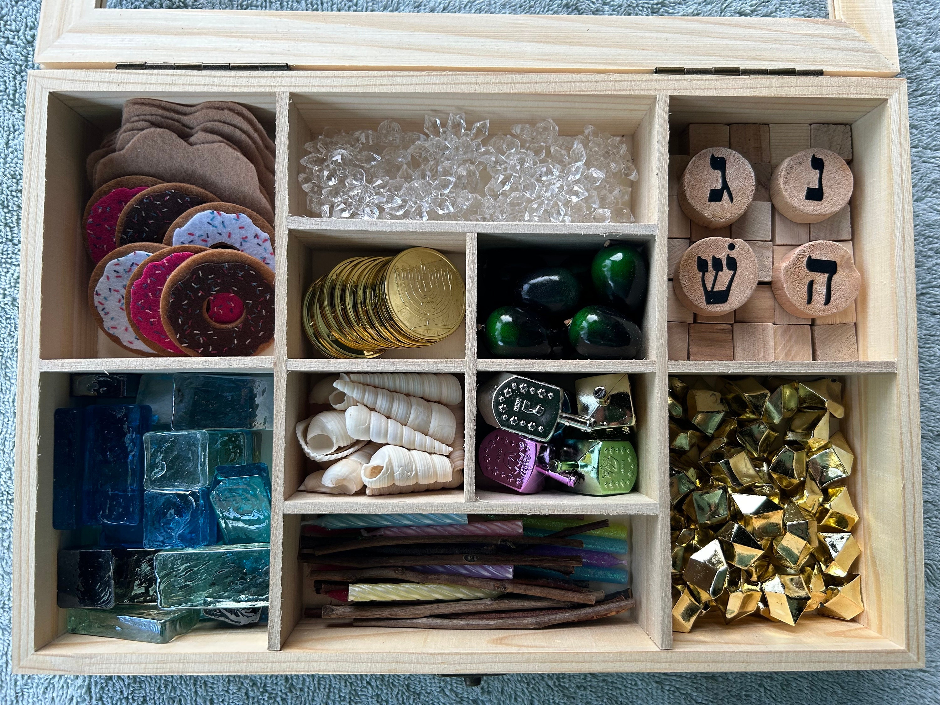 Chanukah Loose Parts Tinker Box Kit - Etsy
