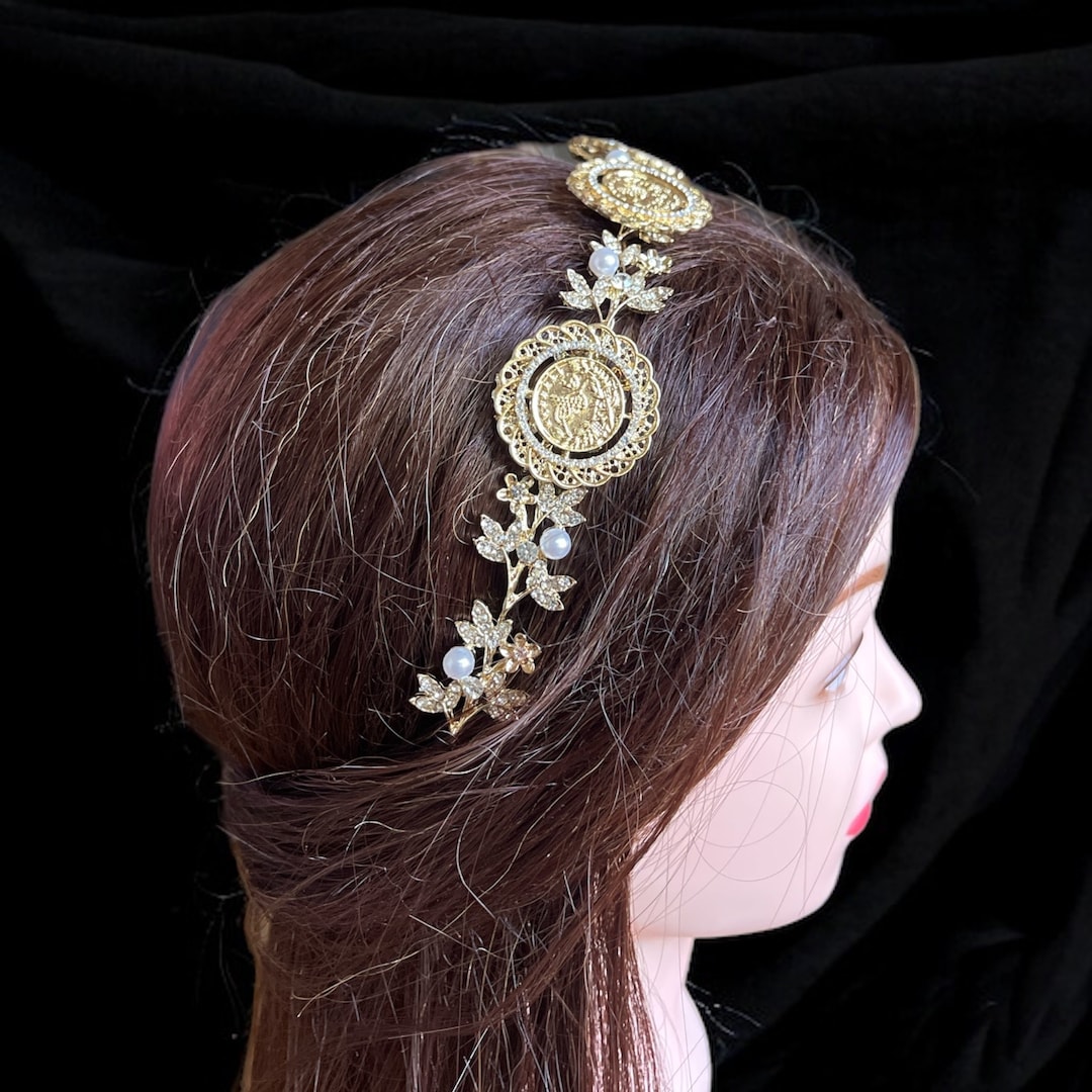 Beitillu II Pearls and Lira Headband - Etsy