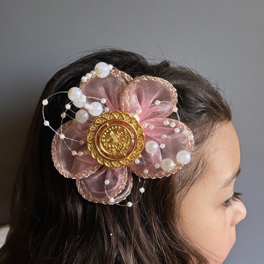Nada Light Pink One Coin Hair Clip - Etsy