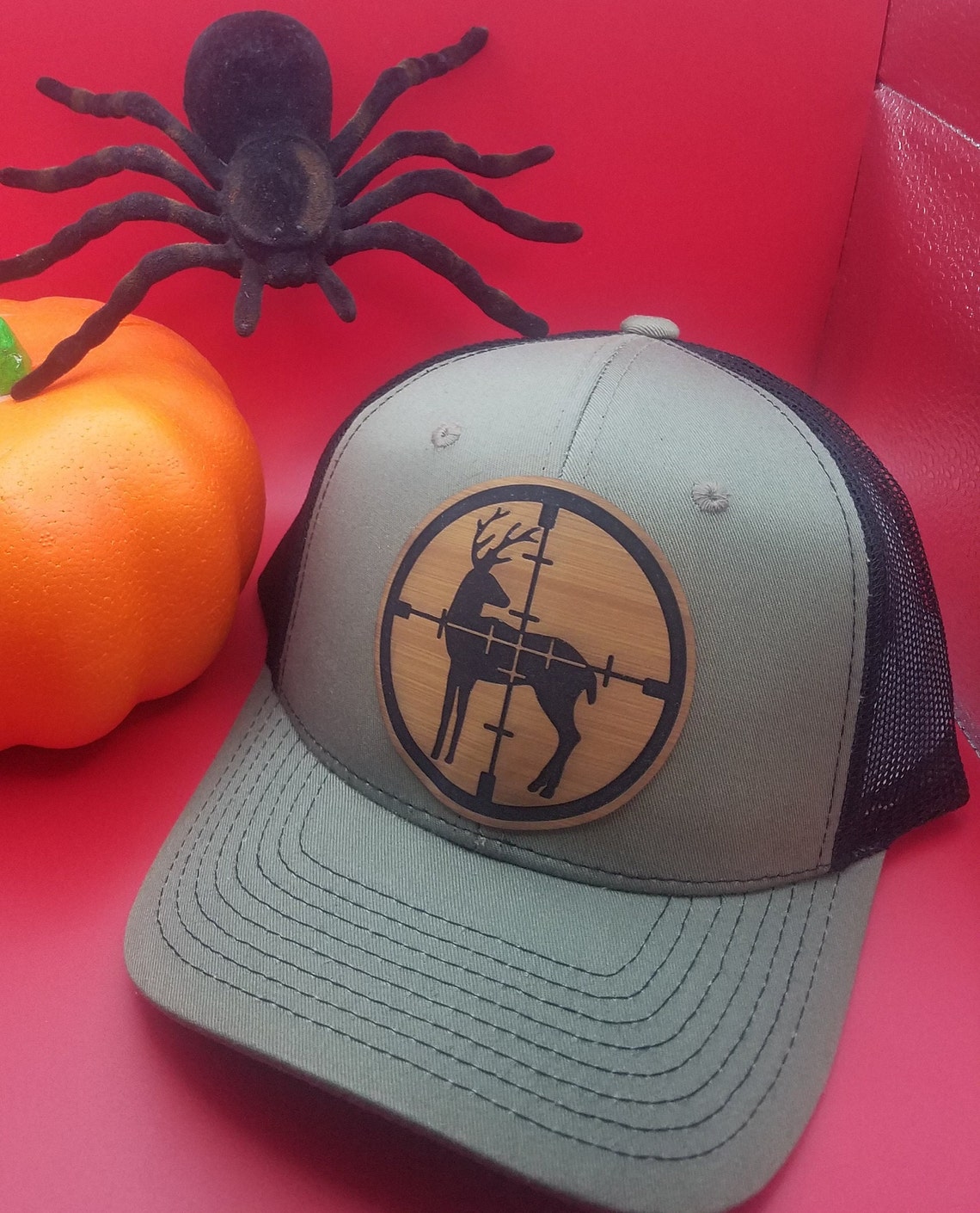 Custom Hats Laser Engraved Leatherette Patch Hats,hunting, Outdoorsman ...