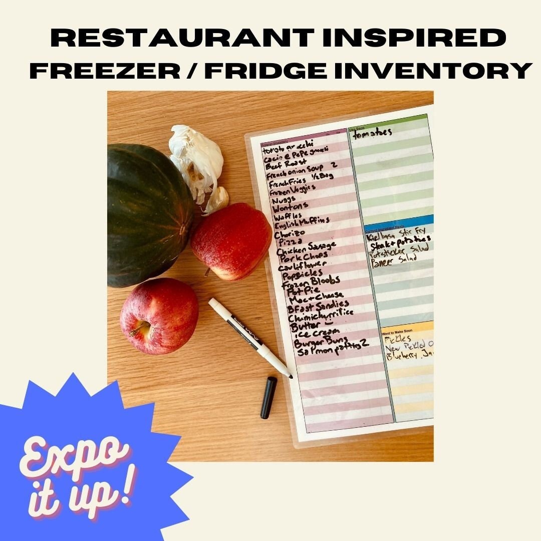 Simple Minimal Inventory for Freezer, Fridge, Kitchen, Pantry ...