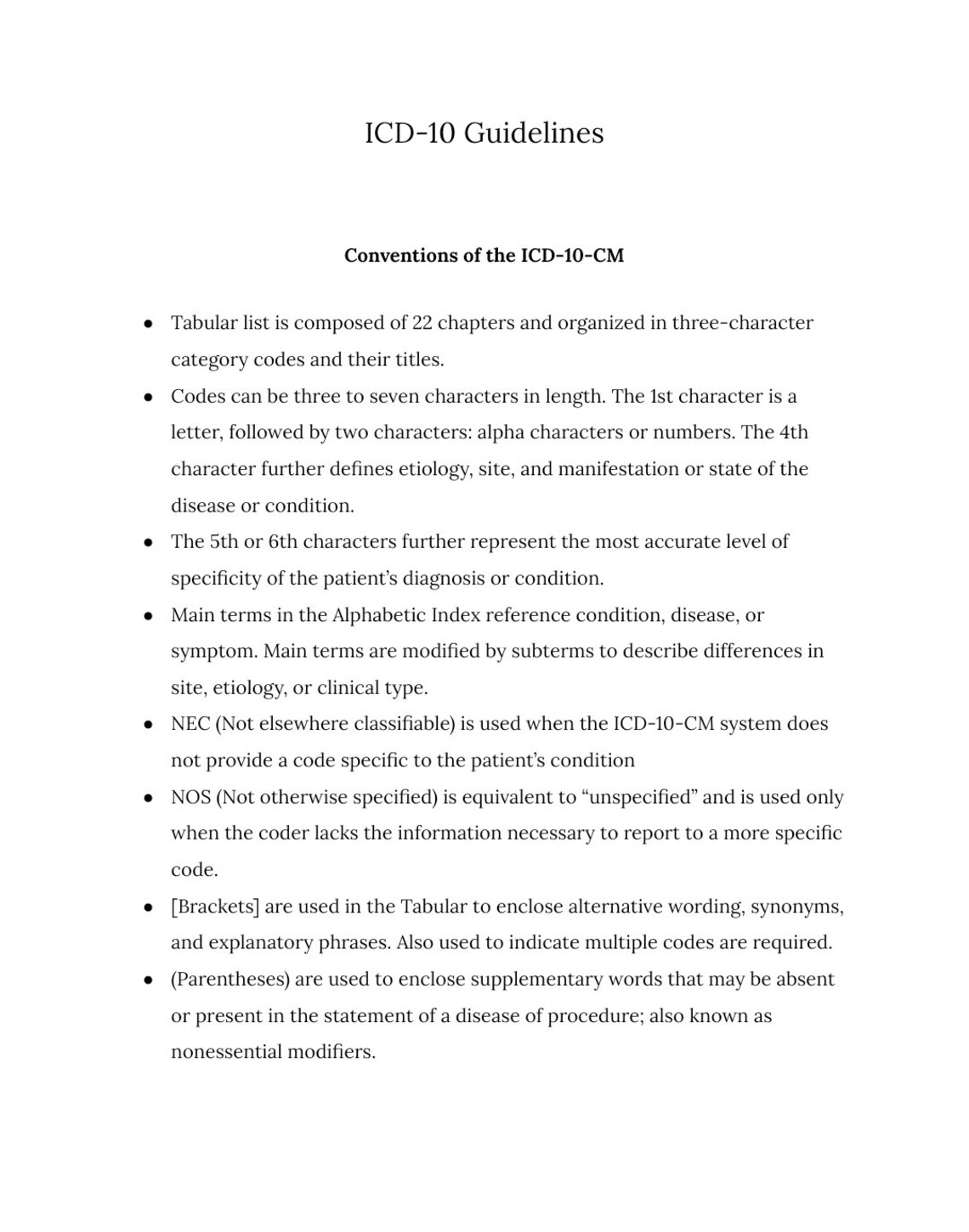 2022 Cpc Notes Icd Guidelines Etsy