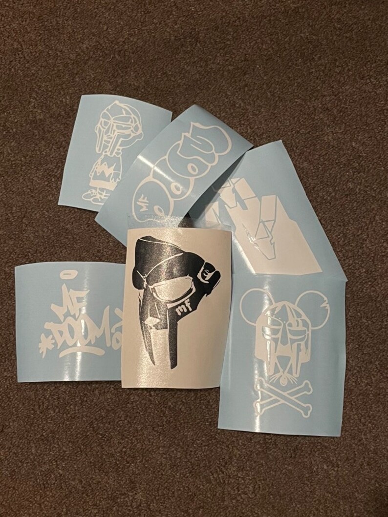 MF DOOM Mask Vinyl Decal for Car Window - Etsy