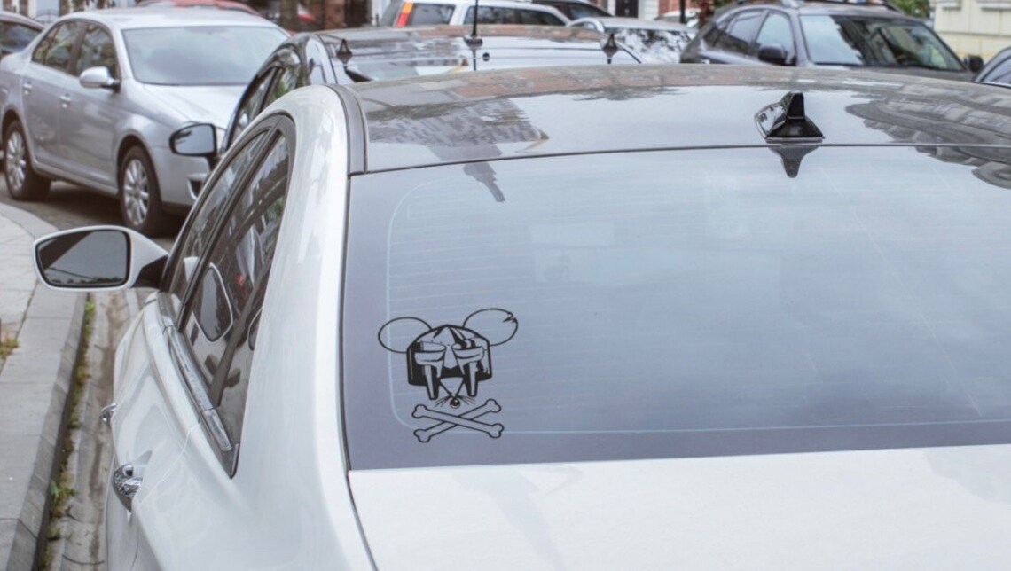 MF/ Danger DOOM Mask Vinyl Decal for Car Window - Etsy