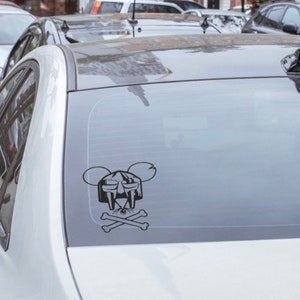 MF/ Danger DOOM Mask Vinyl Decal for Car Window - Etsy