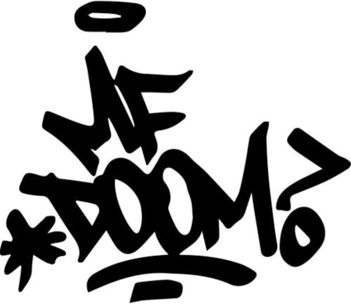 MF DOOM Signature Vinyl Decal for Car Window - Etsy