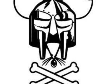 MF DOOM Mask Vinyl Decal for Car Window - Etsy